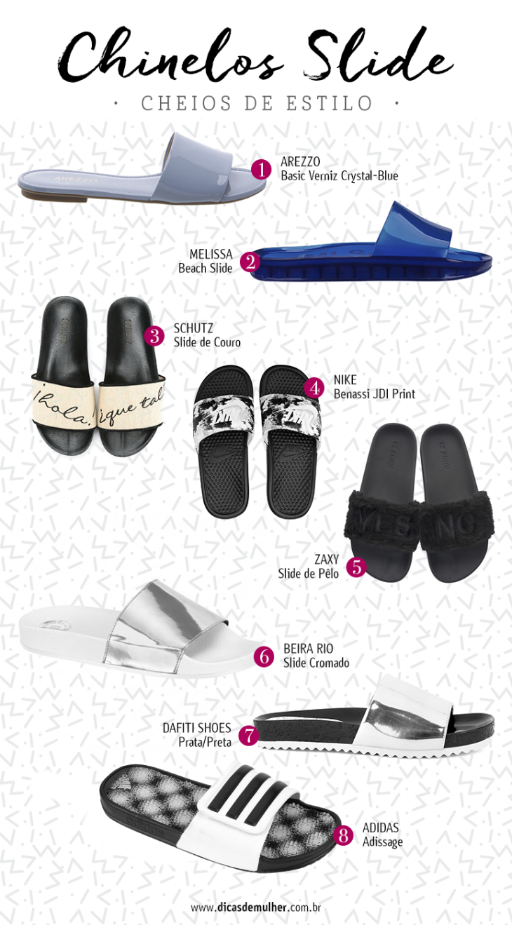 Chinelo slide: o calçado do momento que promete conforto e estilo