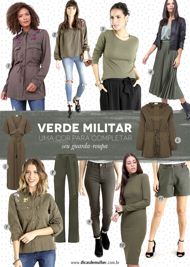 Verde militar: aprenda a valorizar seus looks com essa cor