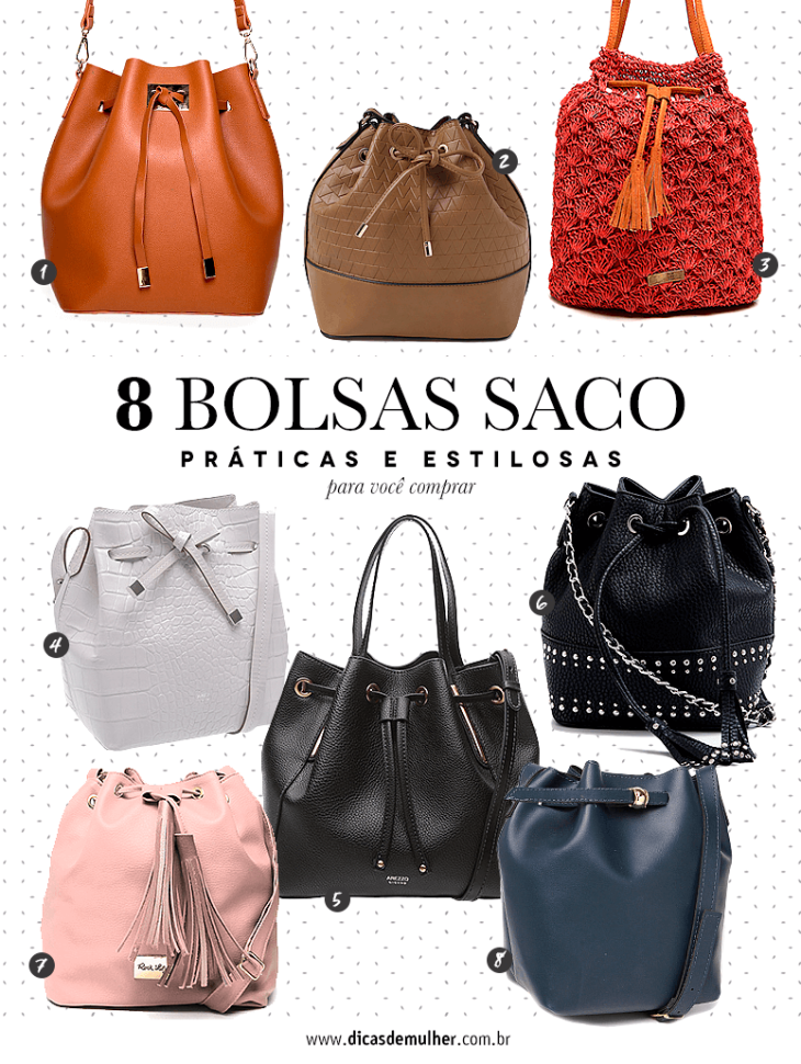 Bolsa saco: o modelo perfeito para quem busca praticidade e estilo