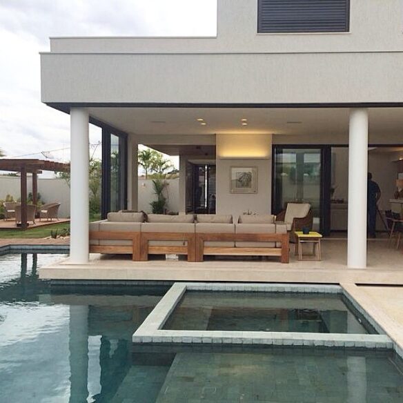 Área de lazer com piscina: 80 inspirações para encantar a todos