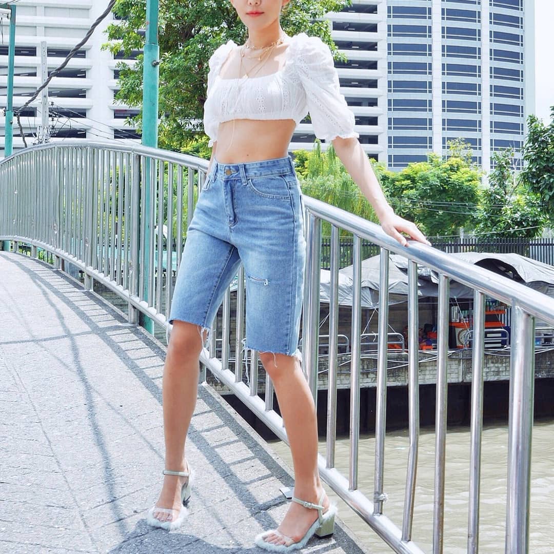 Bermuda jeans feminina: 50 ideias incríveis para refrescar o visual