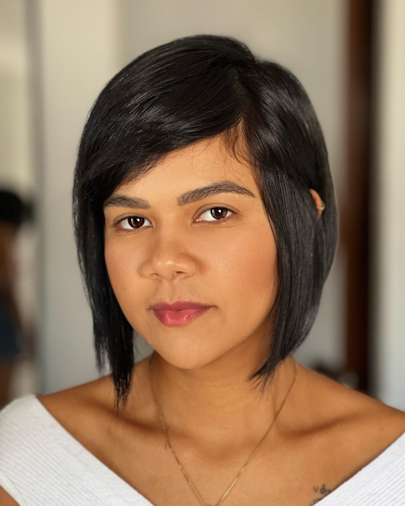 50 ideias de corte de cabelo curto para rosto redondo