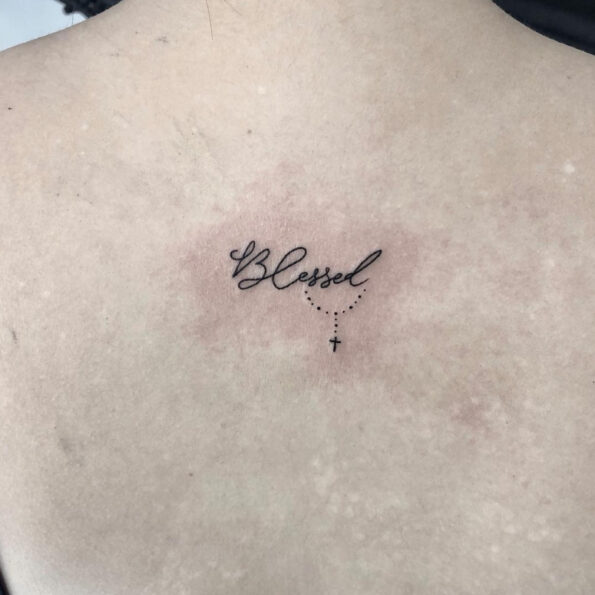 Tatuagem blessed: 50 inspirações para uma tattoo abençoada