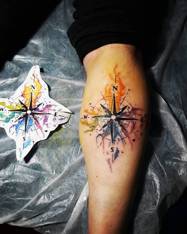 Tatuagem Rosa Dos Ventos 50 Ideias Lindíssimas Do Símbolo Milenar