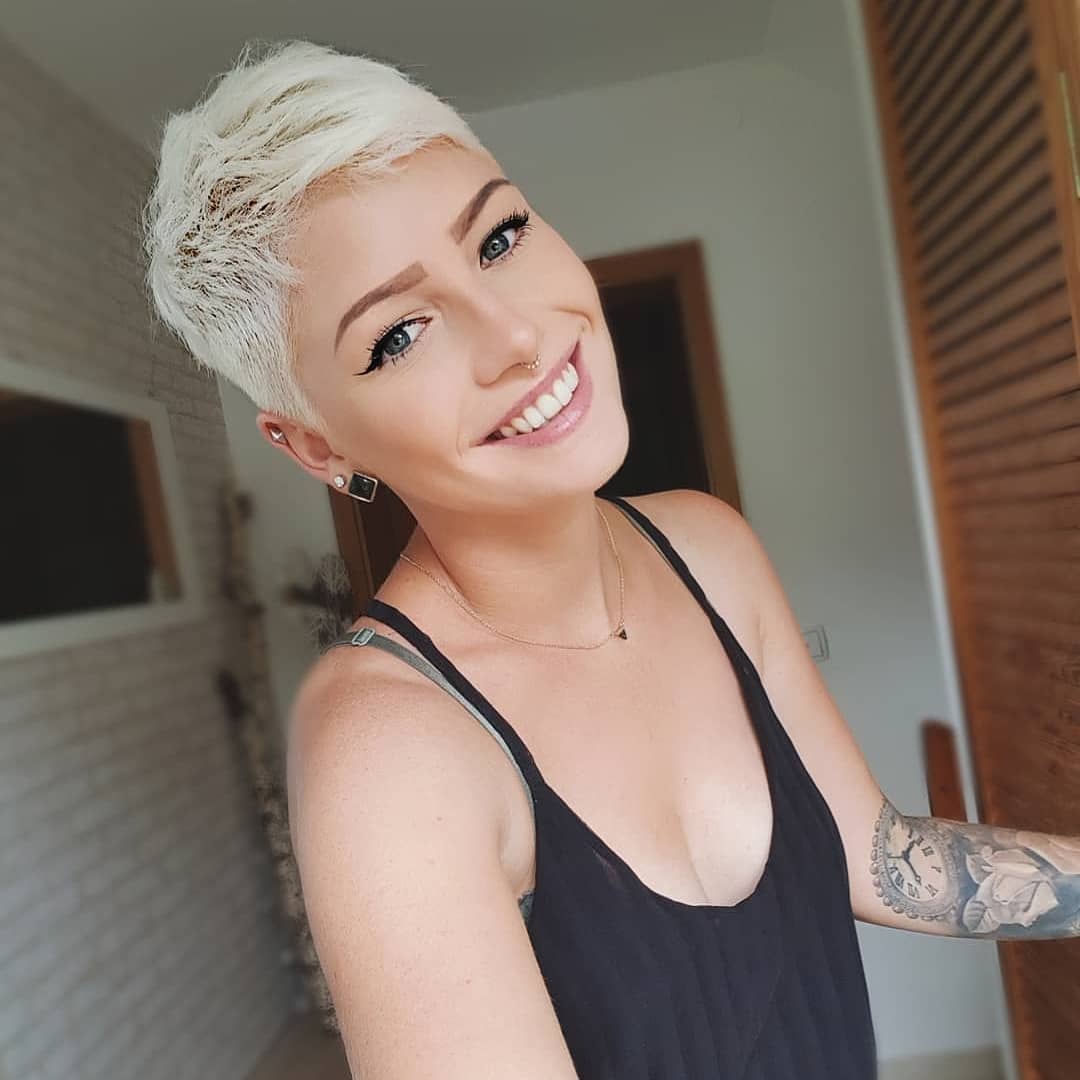 Cabelo Curto Platinado 60 Fotos Cuidados E Produtos Para Manter O Tom