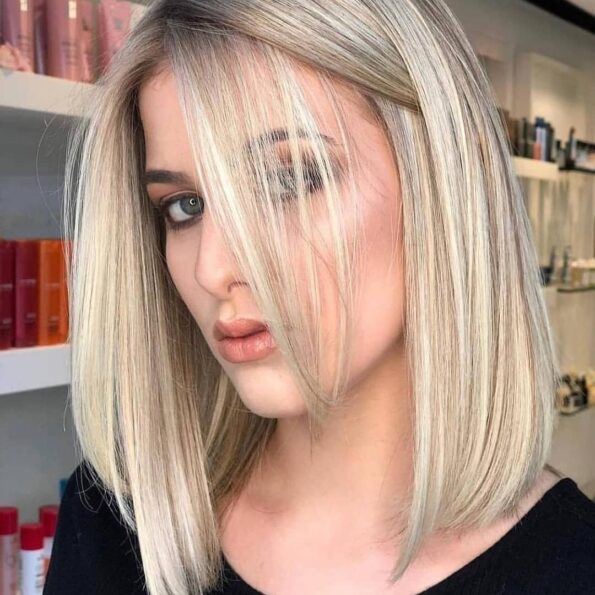 Long bob com franja: 50 inspirações para entrar nessa tendência