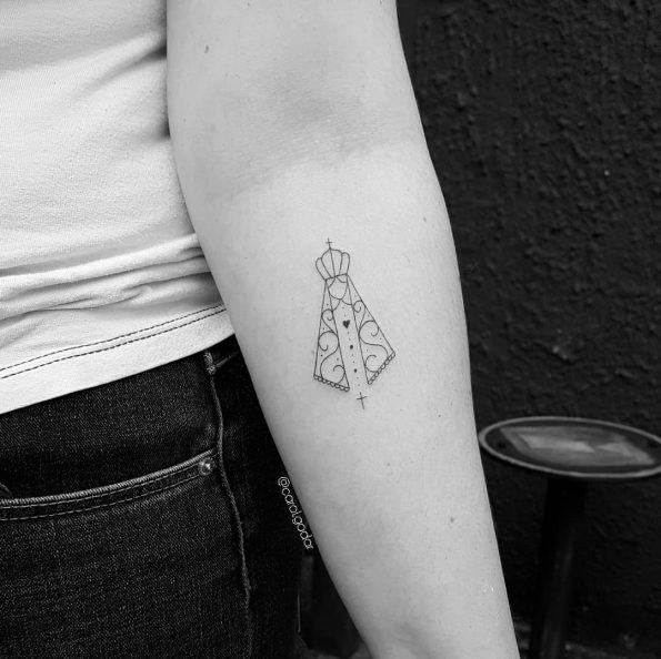 Tatuagem de santa: 90 ideias para eternizar e exaltar sua fé