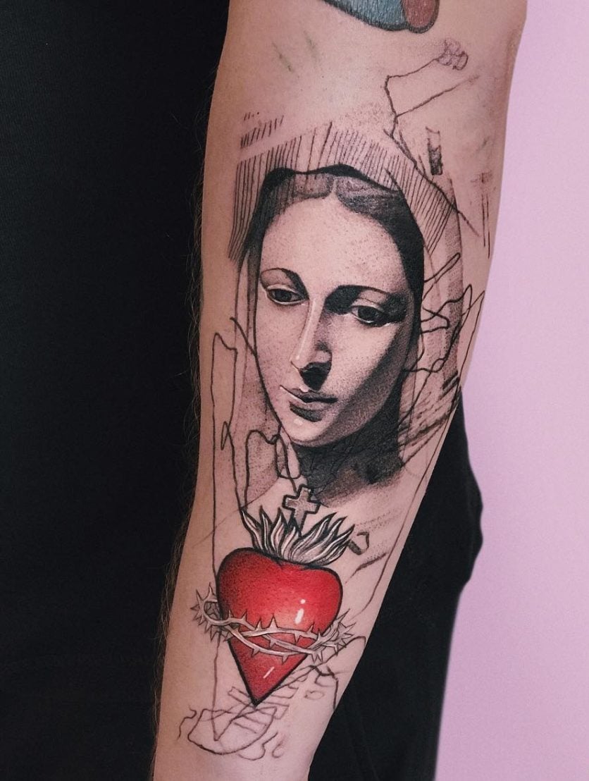 Tatuagem de santa: 90 ideias para eternizar e exaltar sua fé