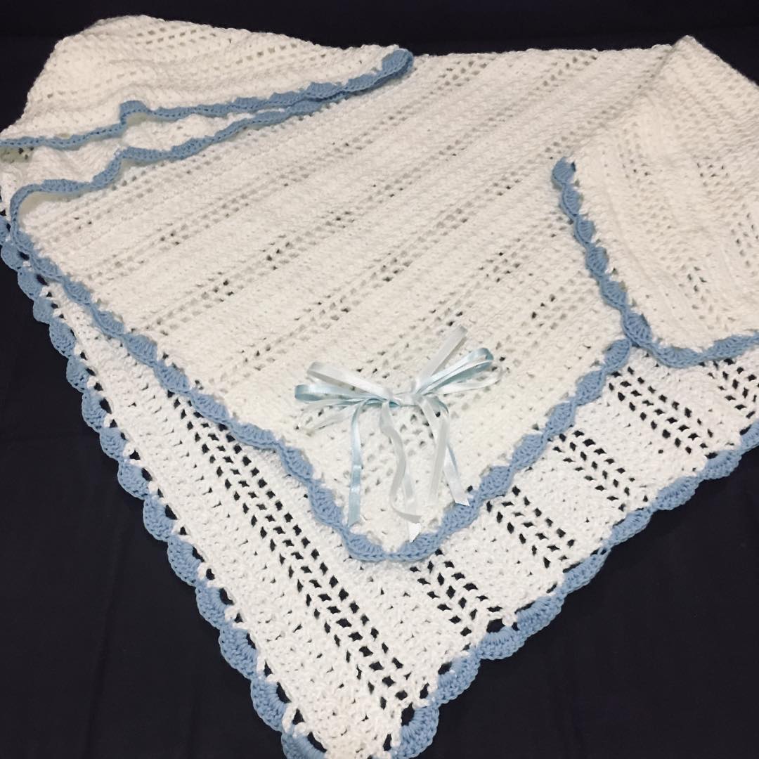 Manta de crochê para bebê: vídeos com passo a passo + 50 ideias