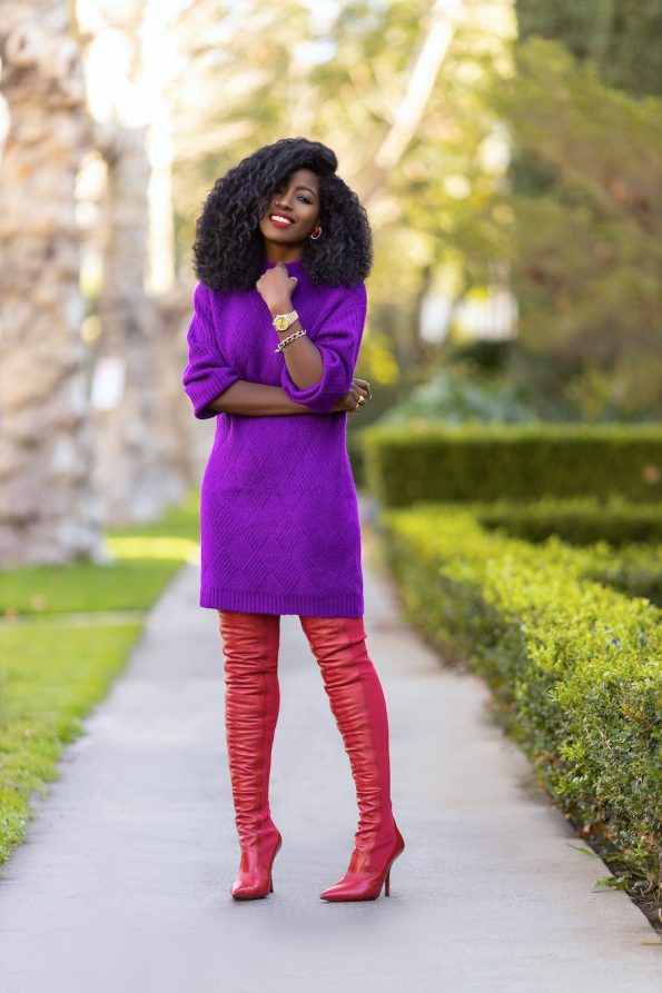 Vestido roxo: 30 ideias de look para abusar dessa peça vibrante