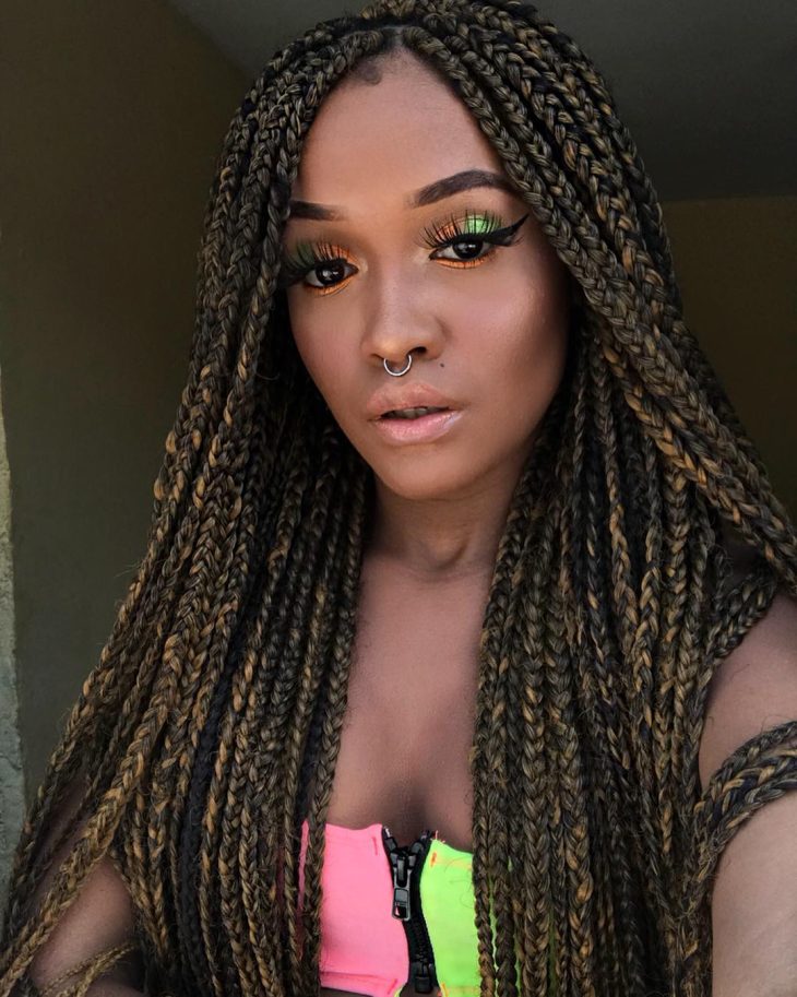 Cores de box braids: 60 fotos para um visual colorido e cheio de atitude