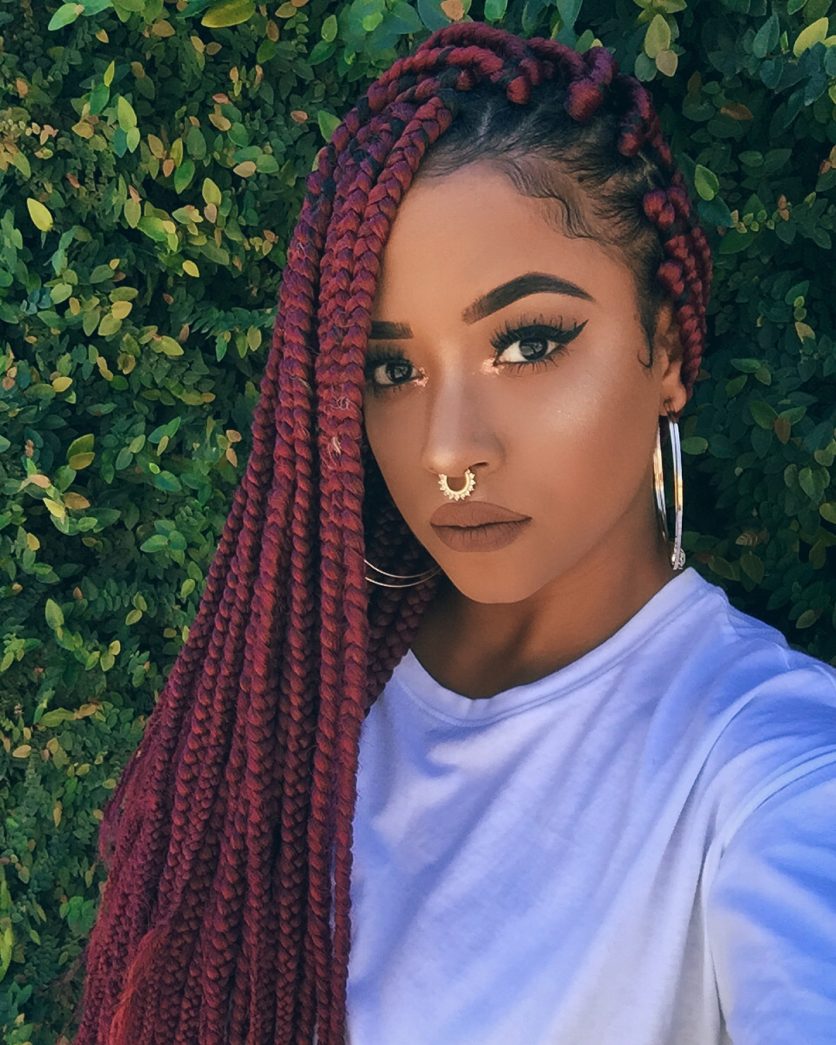 Cores de box braids: 60 fotos para um visual colorido e cheio de atitude