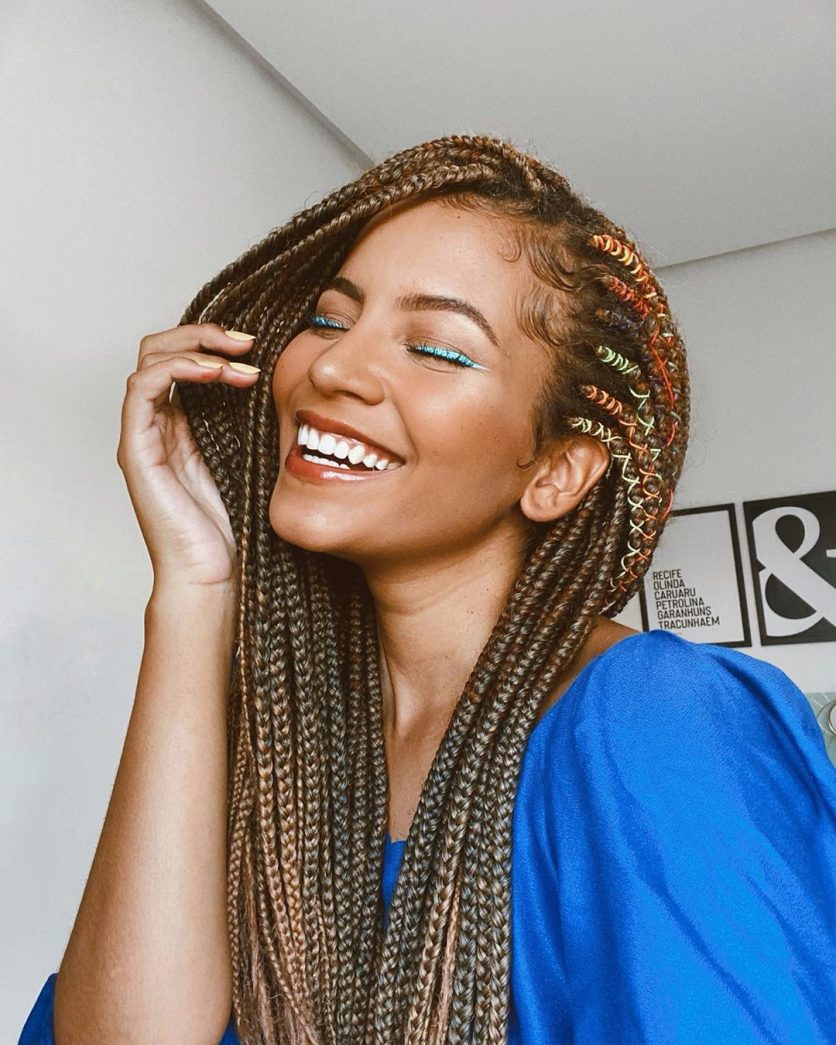 Cores de box braids: 60 fotos para um visual colorido e cheio de atitude