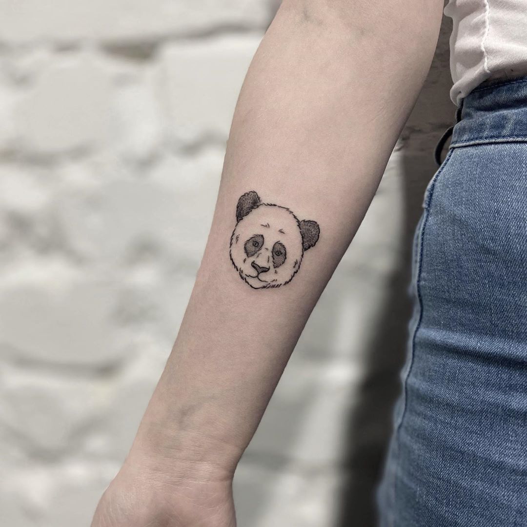 Tatuagem Geometrica De Urso