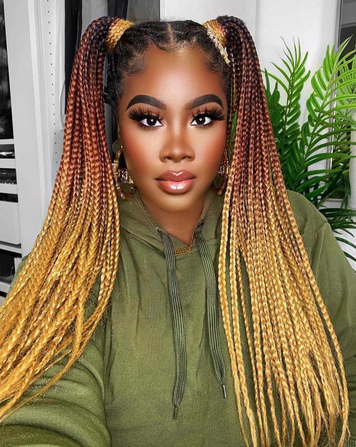 Cores de box braids: 60 fotos para um visual colorido e cheio de atitude