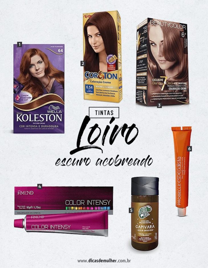 Loiro escuro acobreado: veja 25 inspirações e saiba qual tinta usar