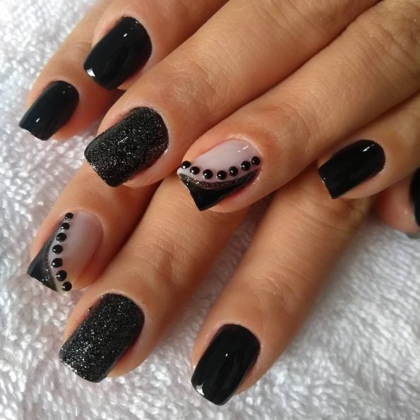 Unhas decoradas preto e branco: 50 ideias incríveis + 3 tutoriais