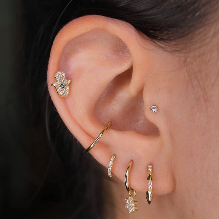 Piercing conch: 30 fotos, vídeos e dicas preciosas de uma body piercer