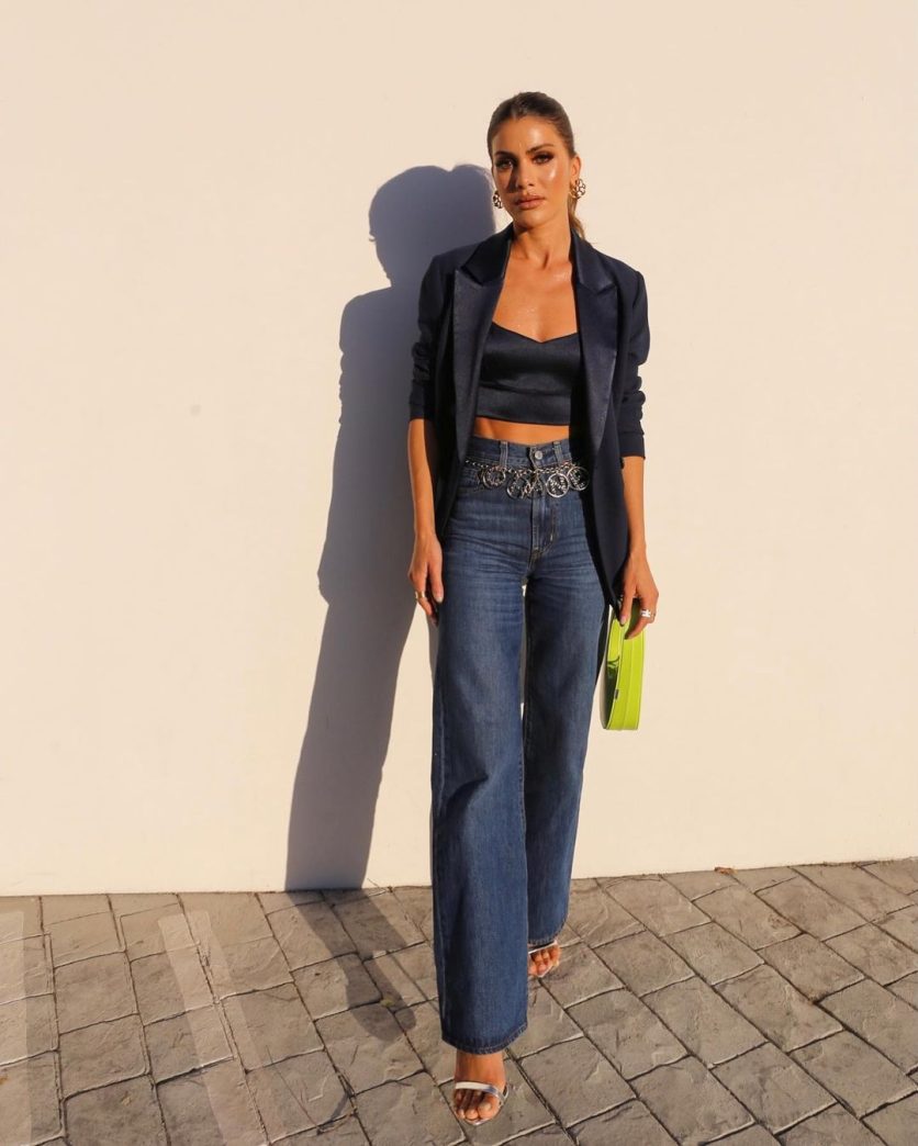 Calça wide leg jeans: 30 looks para você de inspirar e achar a sua