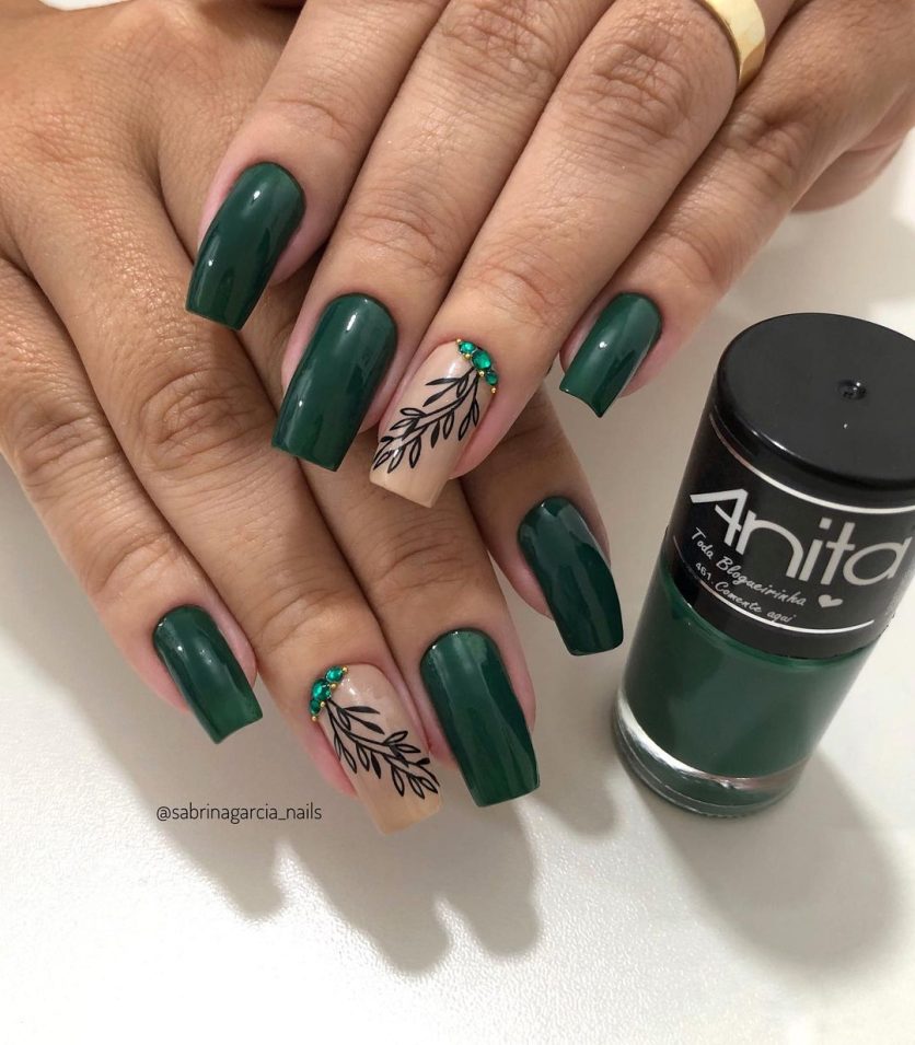 Unhas decoradas verdes: 50 ideias incríveis para adotar essa cor