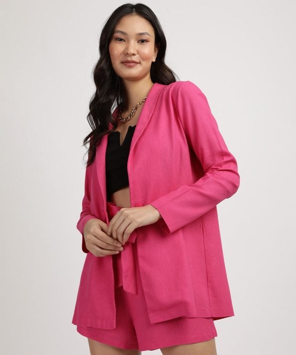 Blazer rosa: 38 modelos para aprender a usar essa maravilha