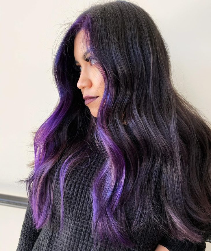 Mechas roxas: 30 fotos + 4 tutoriais para tirar o visual do óbvio