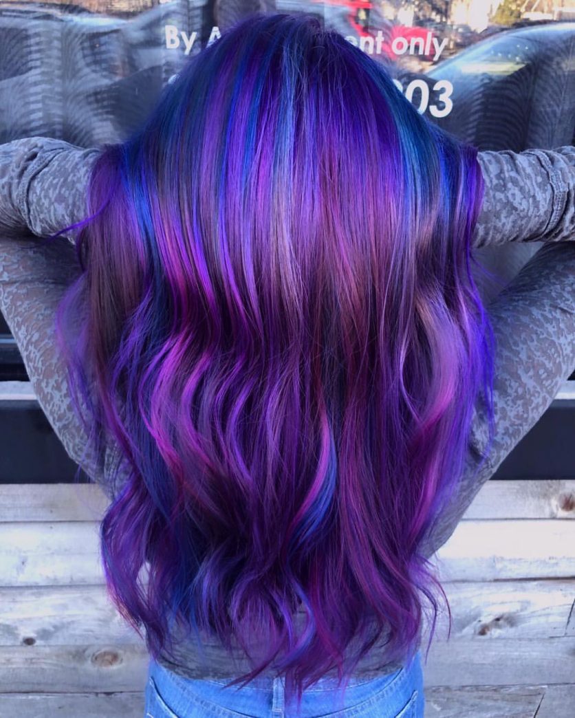 Mechas roxas: 30 fotos + 4 tutoriais para tirar o visual do óbvio