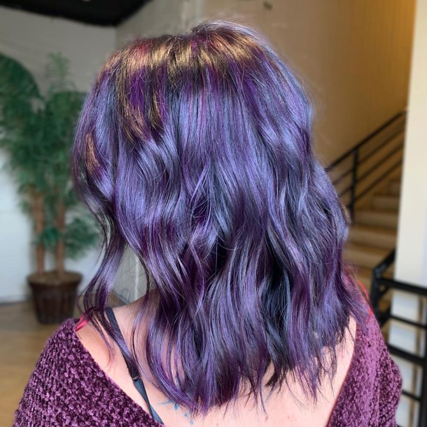 Mechas roxas: 30 fotos + 4 tutoriais para tirar o visual do óbvio