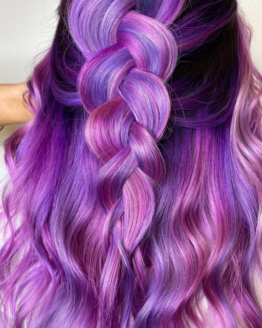 Mechas roxas: 30 fotos + 4 tutoriais para tirar o visual do óbvio