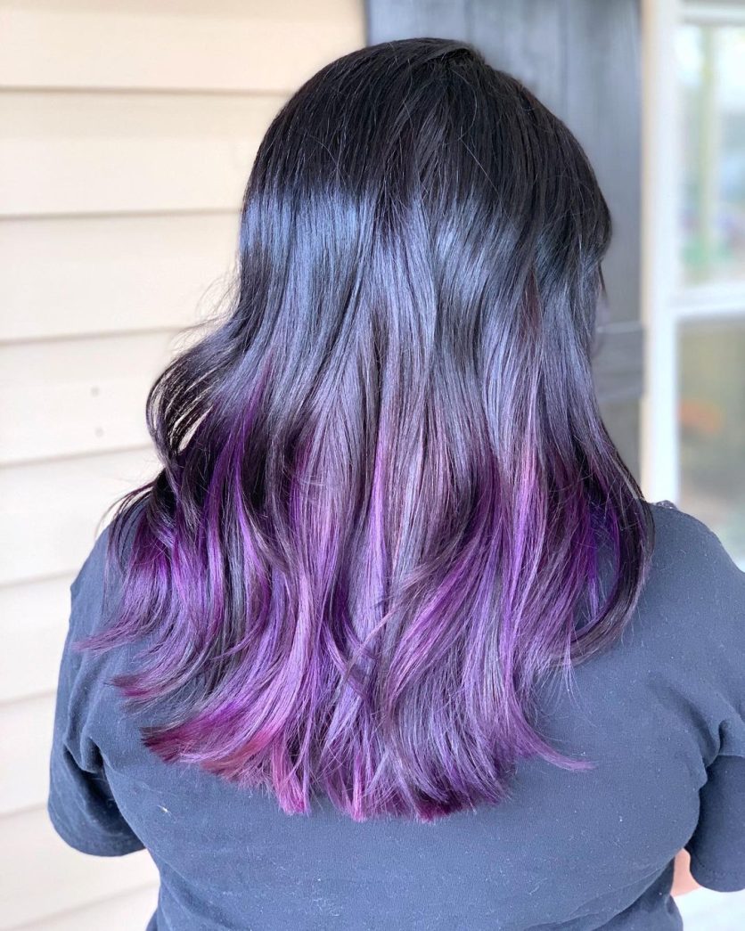 Mechas roxas: 30 fotos + 4 tutoriais para tirar o visual do óbvio