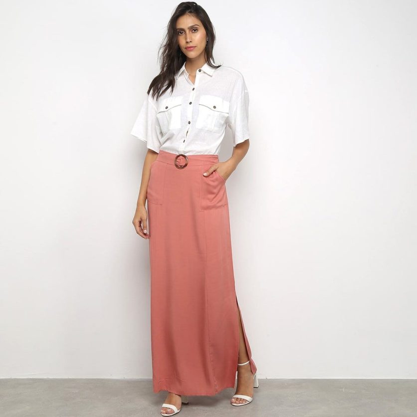 Saia rosa: 30 looks arrasadores + opções para chamar de sua