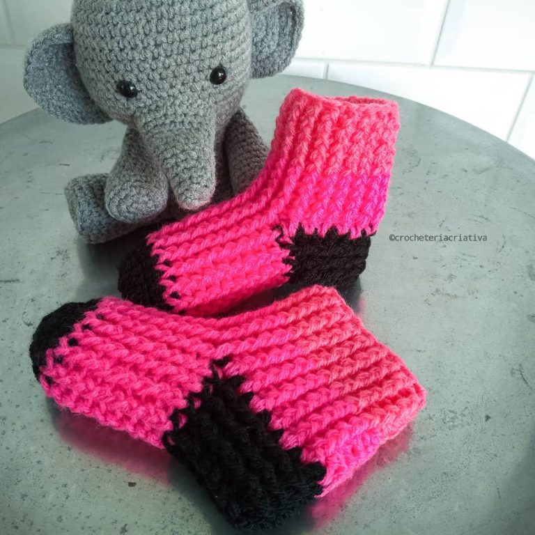 Meias de crochê: 20 ideias e tutoriais que vão aquecer seus pés