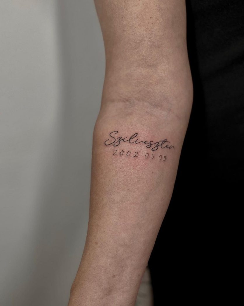 Tatuagem de data: 30 ideias para você eternizar acontecimentos