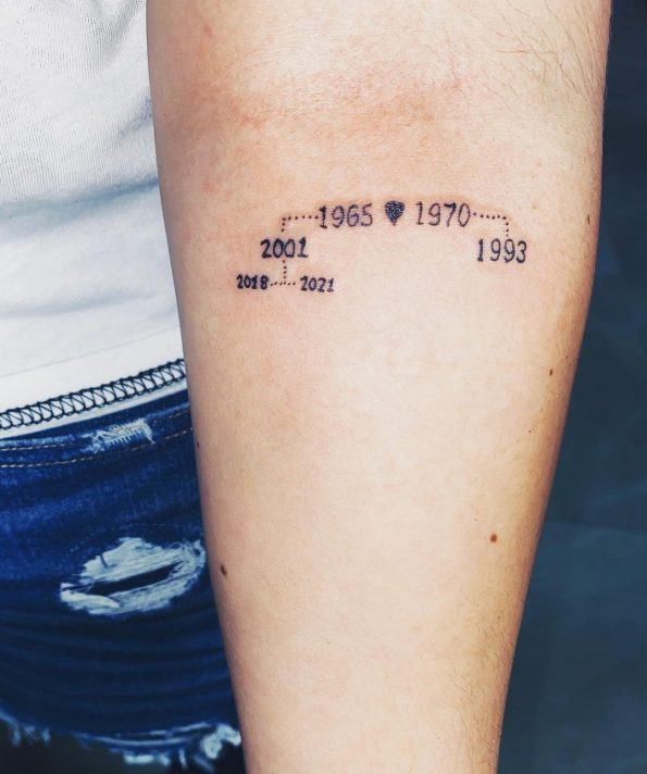 Tatuagem de data: 30 ideias para você eternizar acontecimentos
