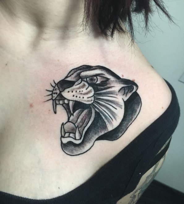 Tatuagem de pantera: 65 ideias para quem quer inovar na tattoo