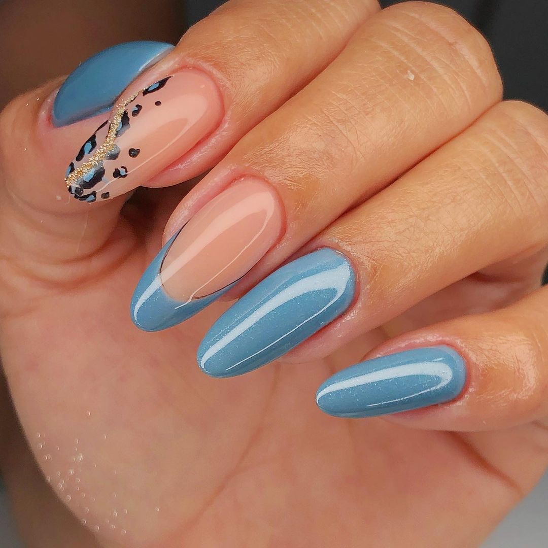 Unhas em gel azul: 55 inspirações e tutoriais